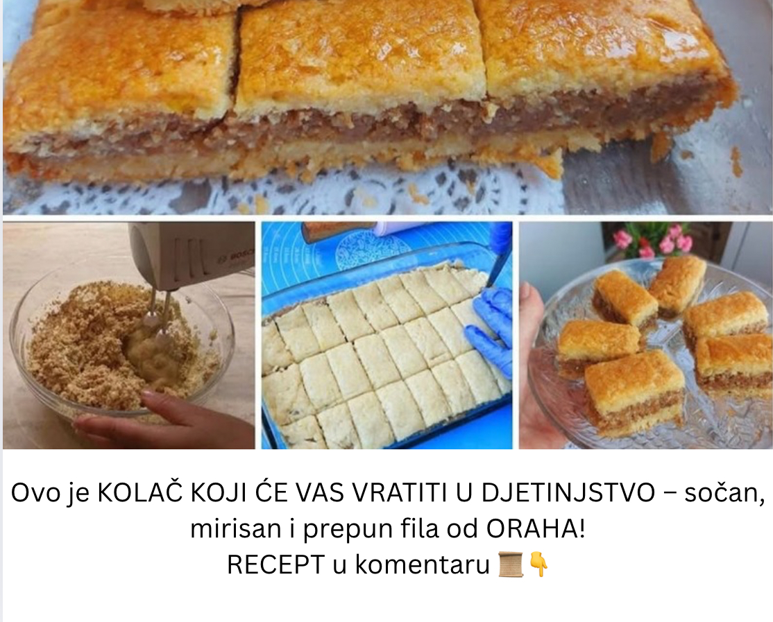 Ovo je KOLAČ KOJI ĆE VAS VRATITI U DJETINJSTVO – sočan, mirisan i ...