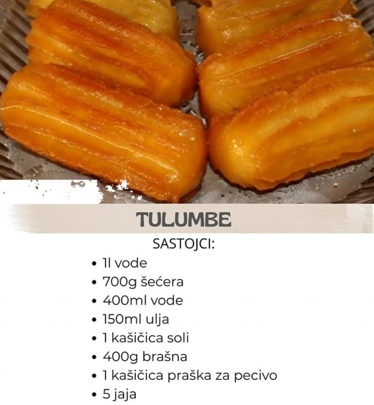 Recept za prave bosanske tulumbe koji uspeva svakoj domaćici: Ukus im ...