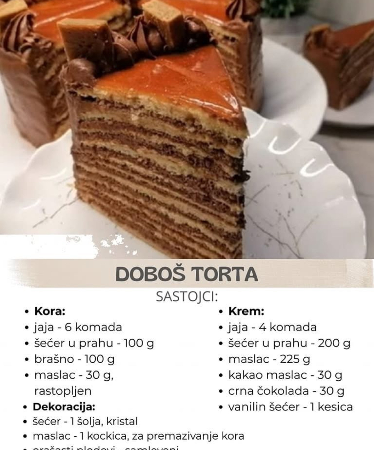 Tajna najpoznatije torte iz stare Evrope: Doboš torta koja topi dušu i ...