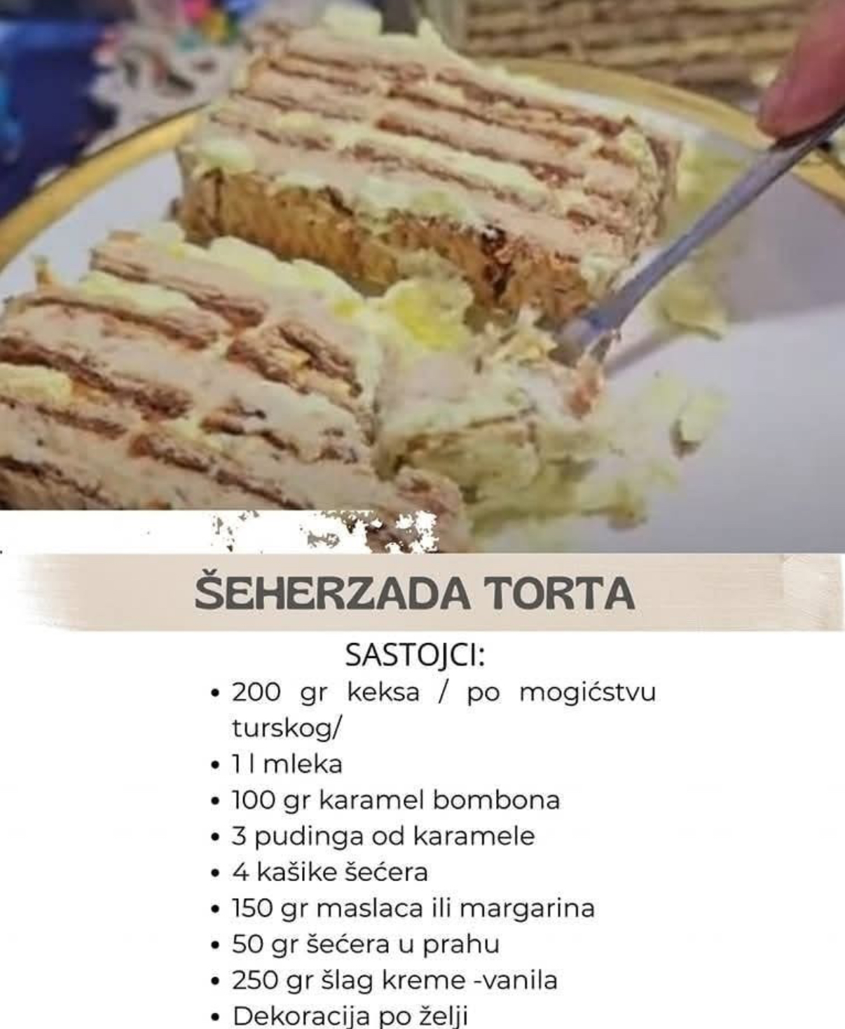 Šeherzada torta: Brza, a tako ukusna i svečana poslastica koju ćete ...