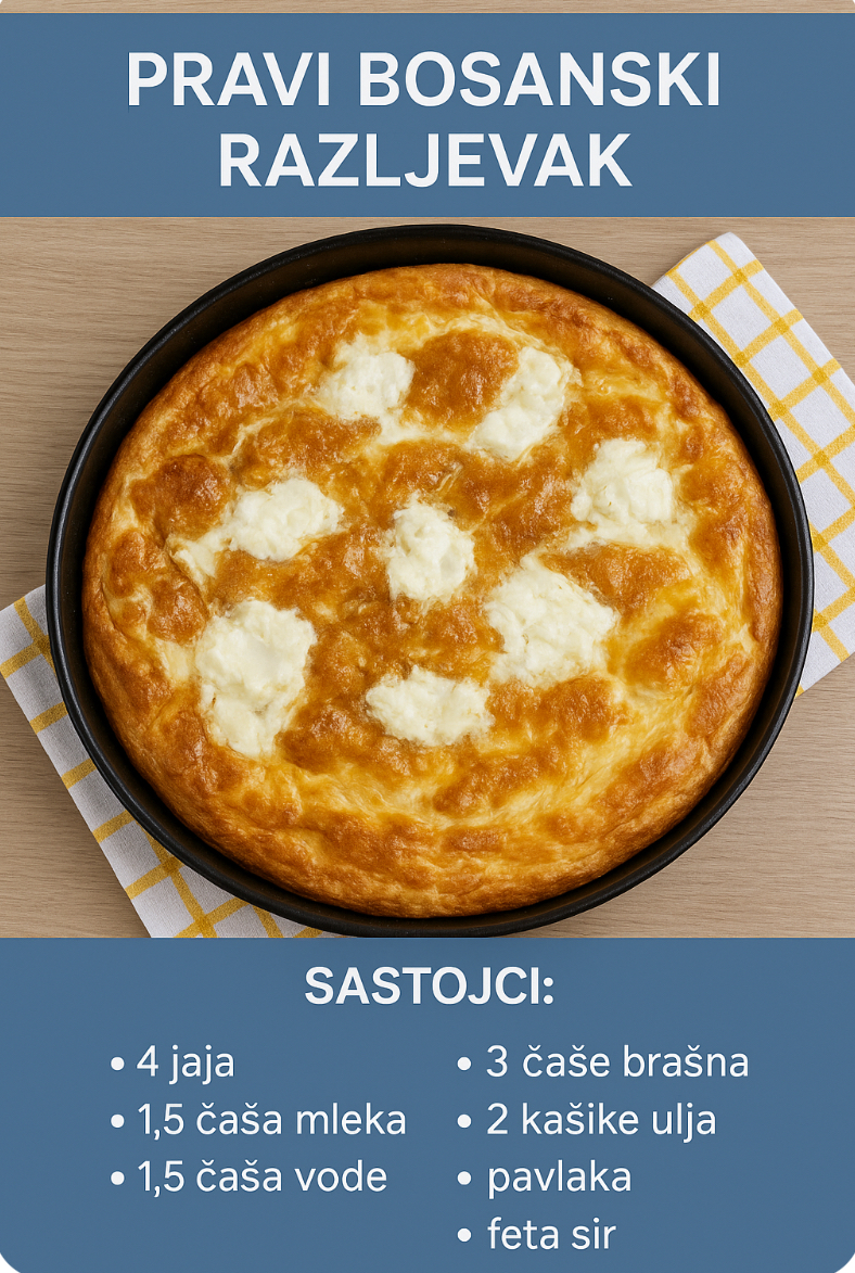 Bosanski razljevak – najjeftinija i najbolja pita: Savršena za večeru ...