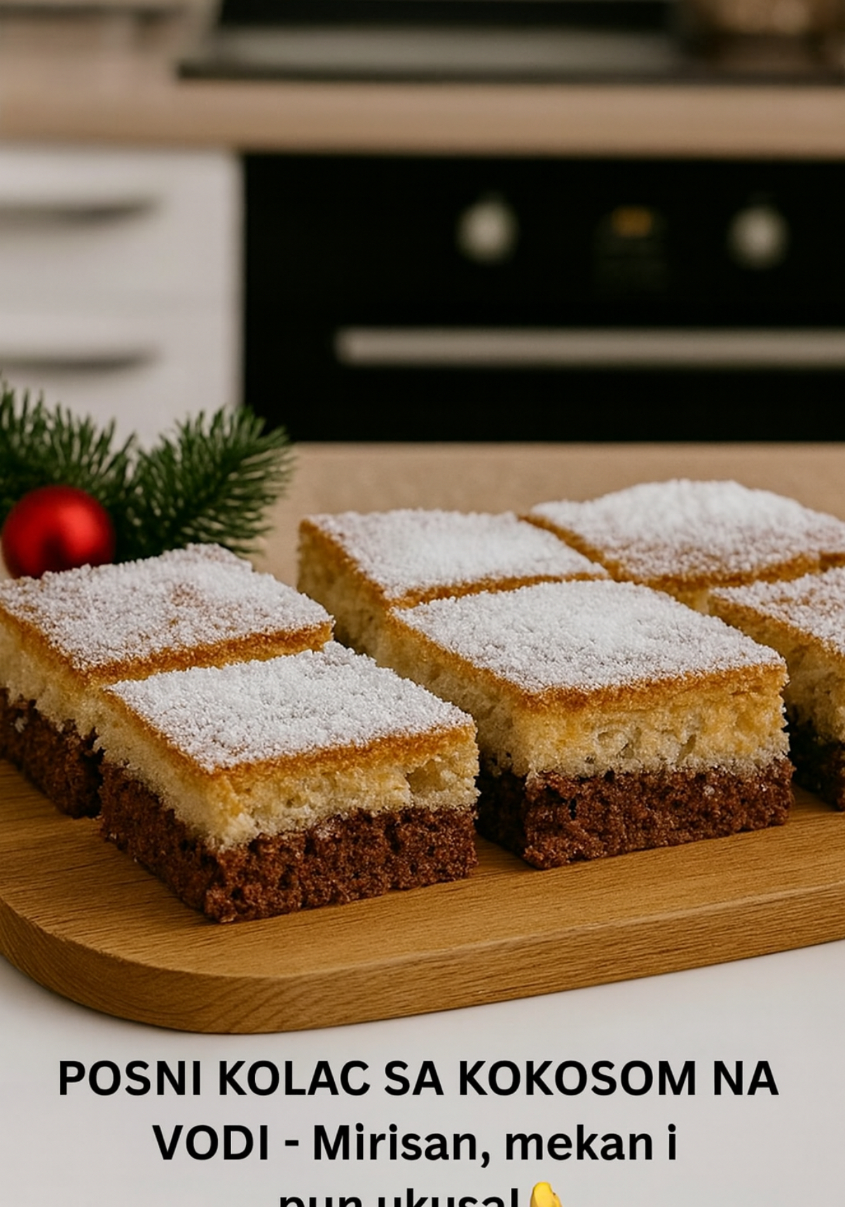 Posni kolač sa kokosom na vodi – mirisan, mekan i pun ukusa! - Prirodno ...